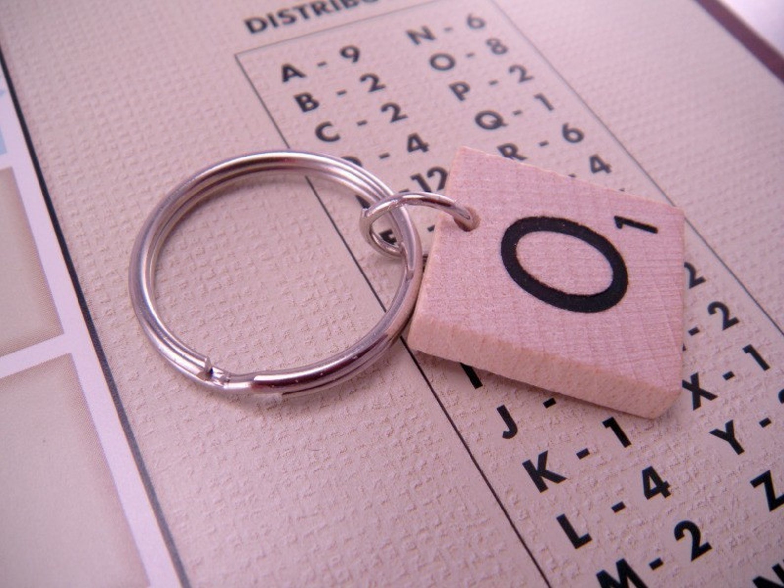 YOU CHOOSE LETTER Wood Scrabble Tile Keychain Key Chain - Etsy