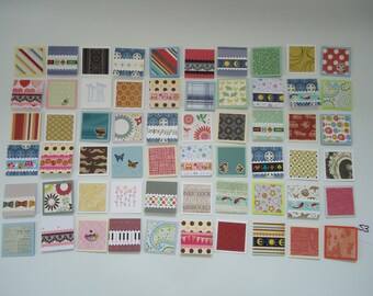 60 Little Mini Notecards, Mini Shop Notecards, Tiny Mixed Lot Notecards ...