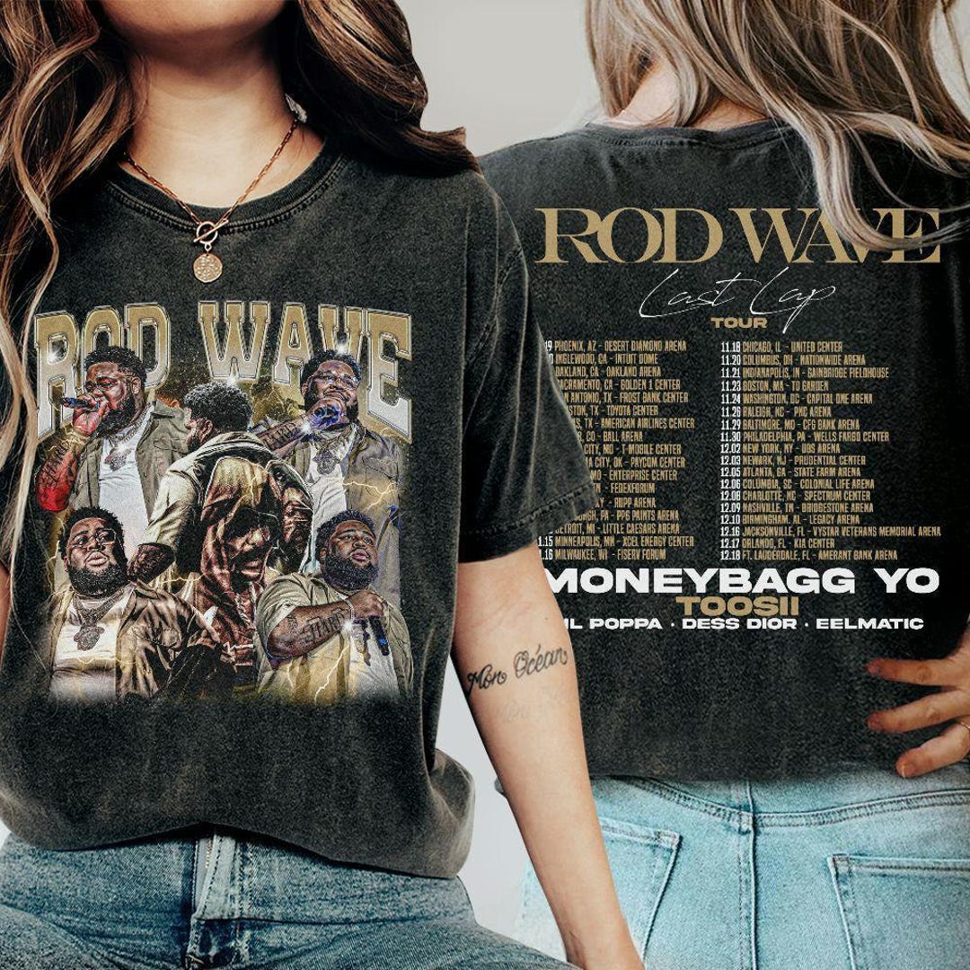 Rod Wave Shirt, Rod Wave Last Lap Concert Tour, Rod Wave Graphic Tee ...