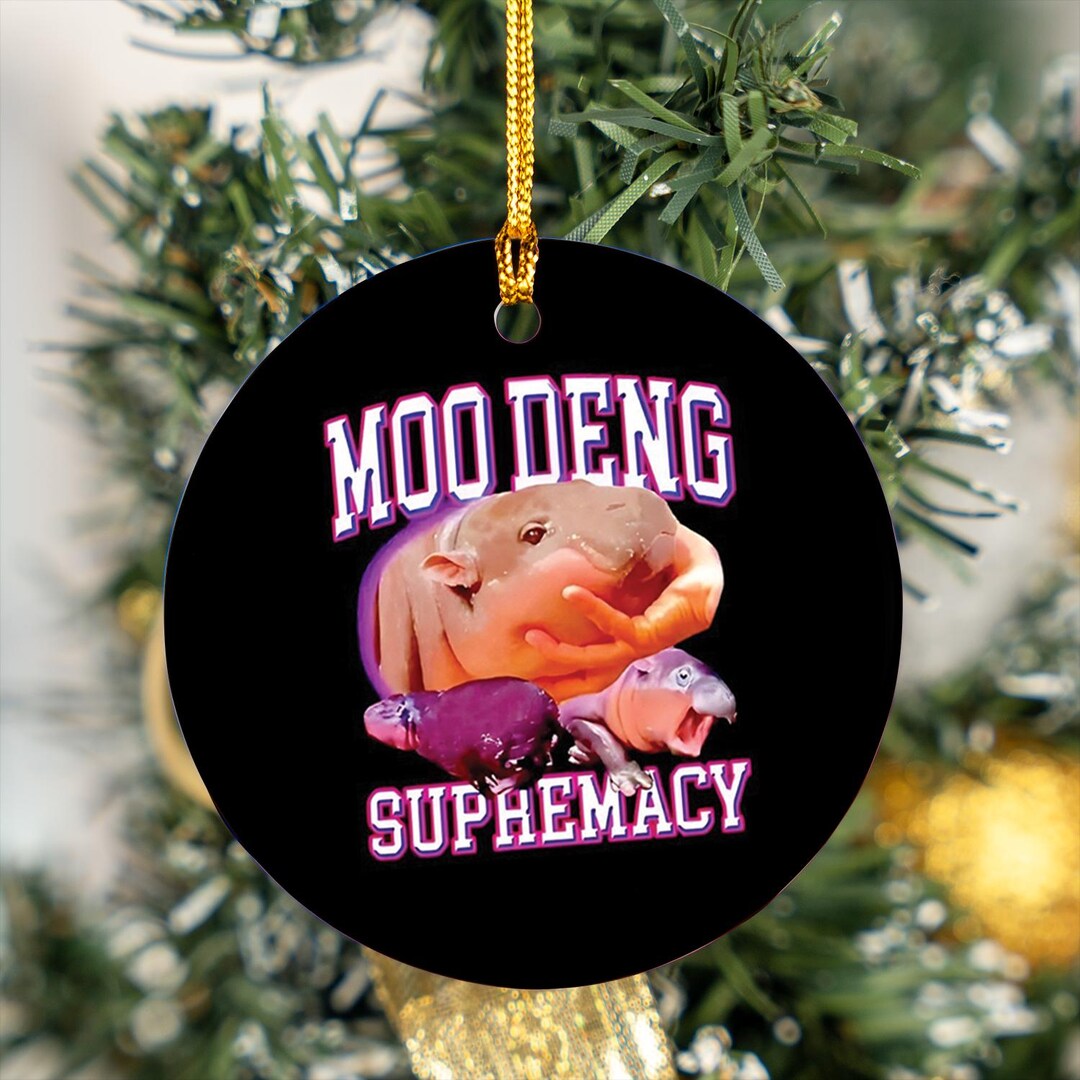 Cute Baby Hippo Moo Deng Bouncy Pig in Thai Hippopotamus Ornament, Moo ...