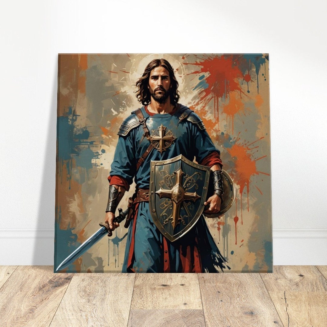 Jesus Wearing Armor of God - Etsy