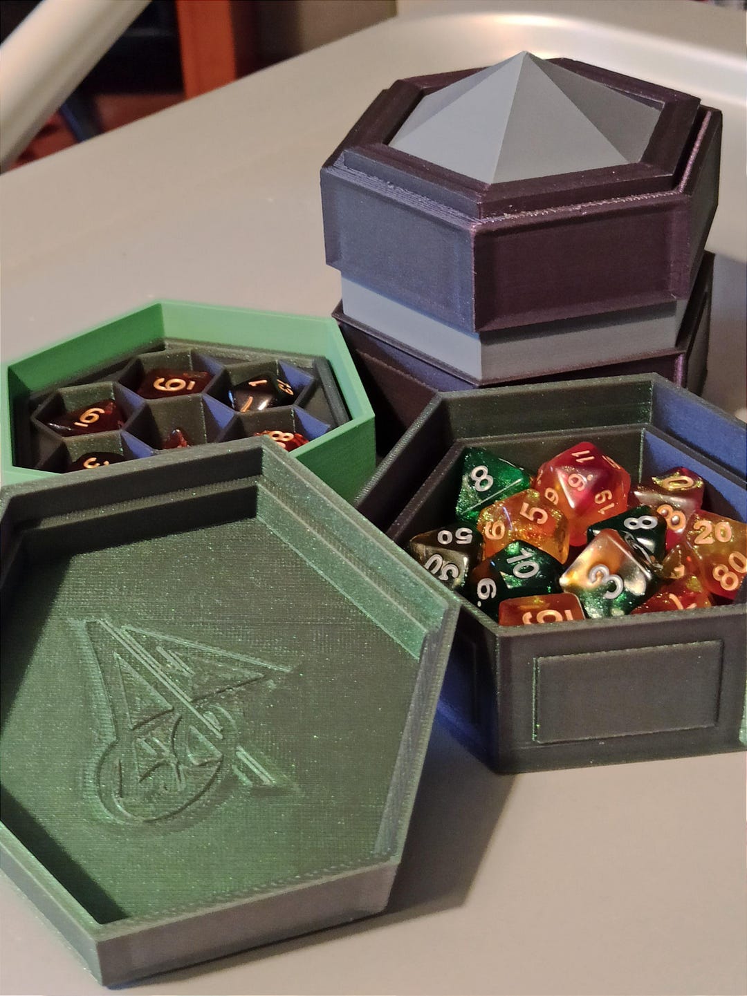Mausoleum Dice Box: 3d Printed Dice Box With Two Compartments - Etsy