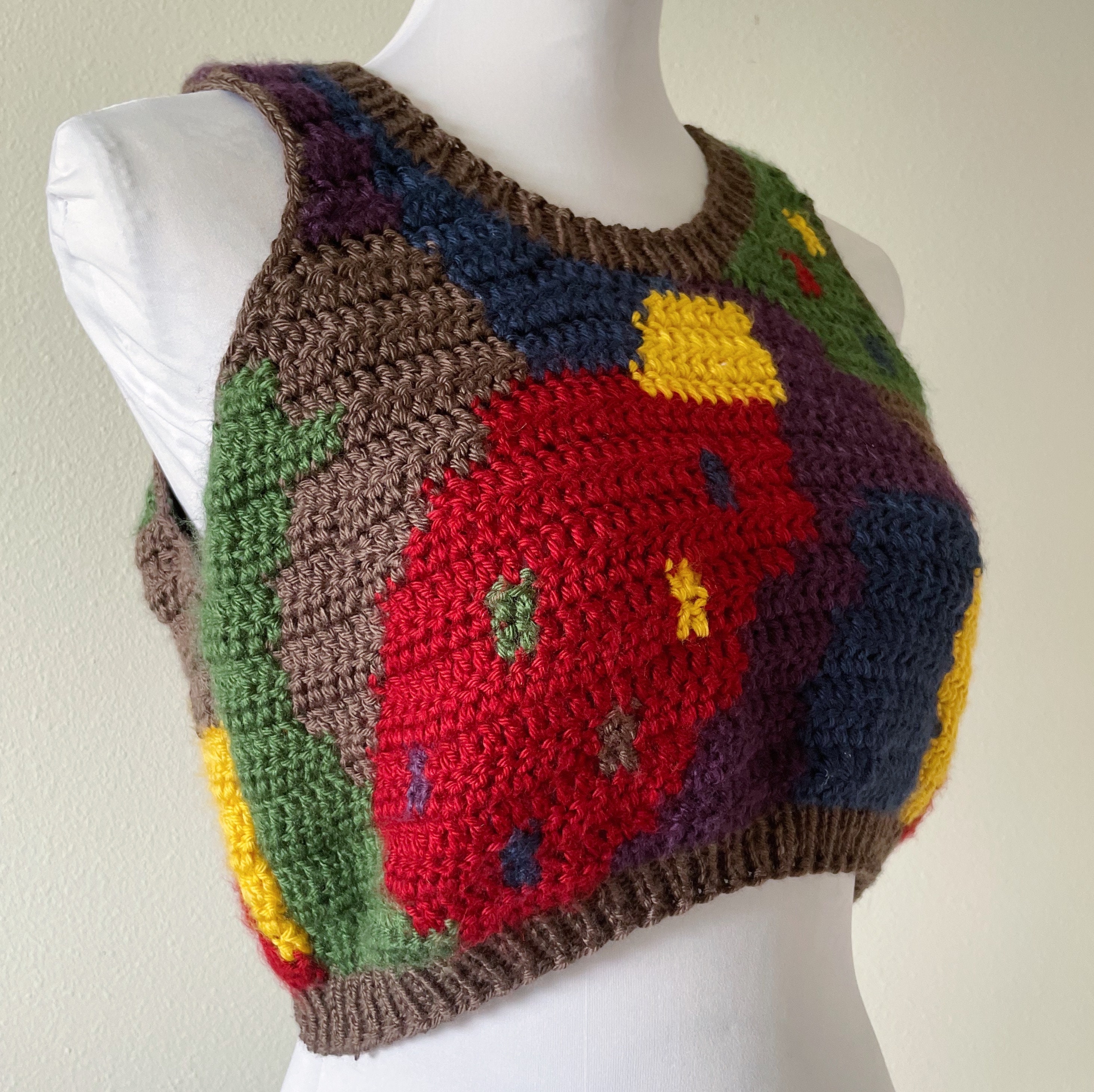 The Funky Little Top| Handmade Crochet Crop Top - Etsy