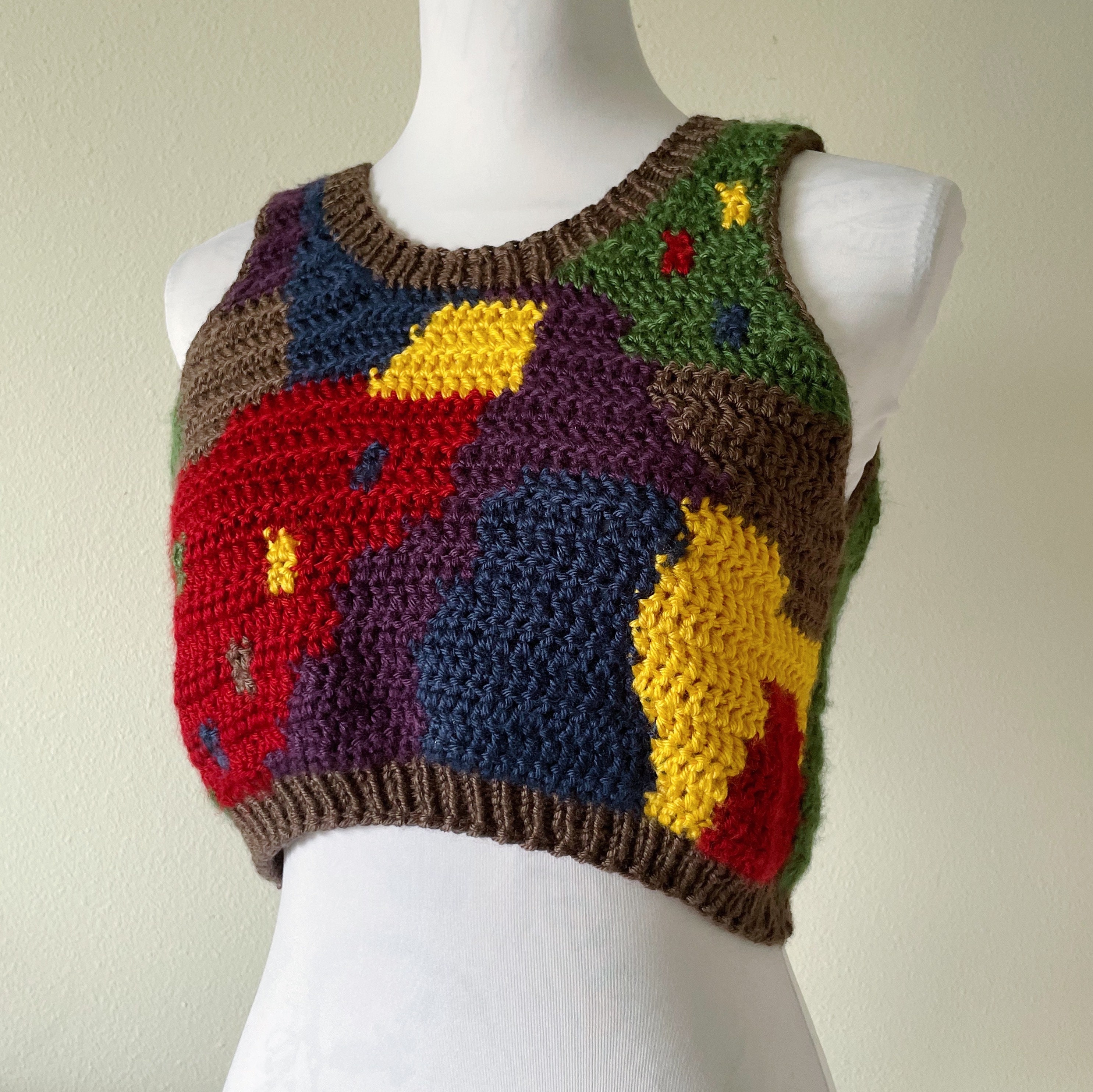 The Funky Little Top| Handmade Crochet Crop Top - Etsy