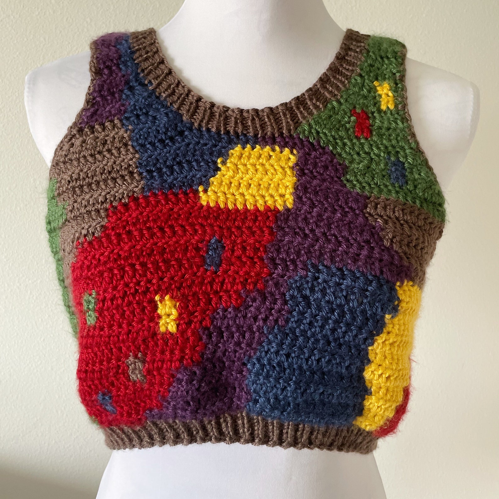 The Funky Little Top| Handmade Crochet Crop Top - Etsy