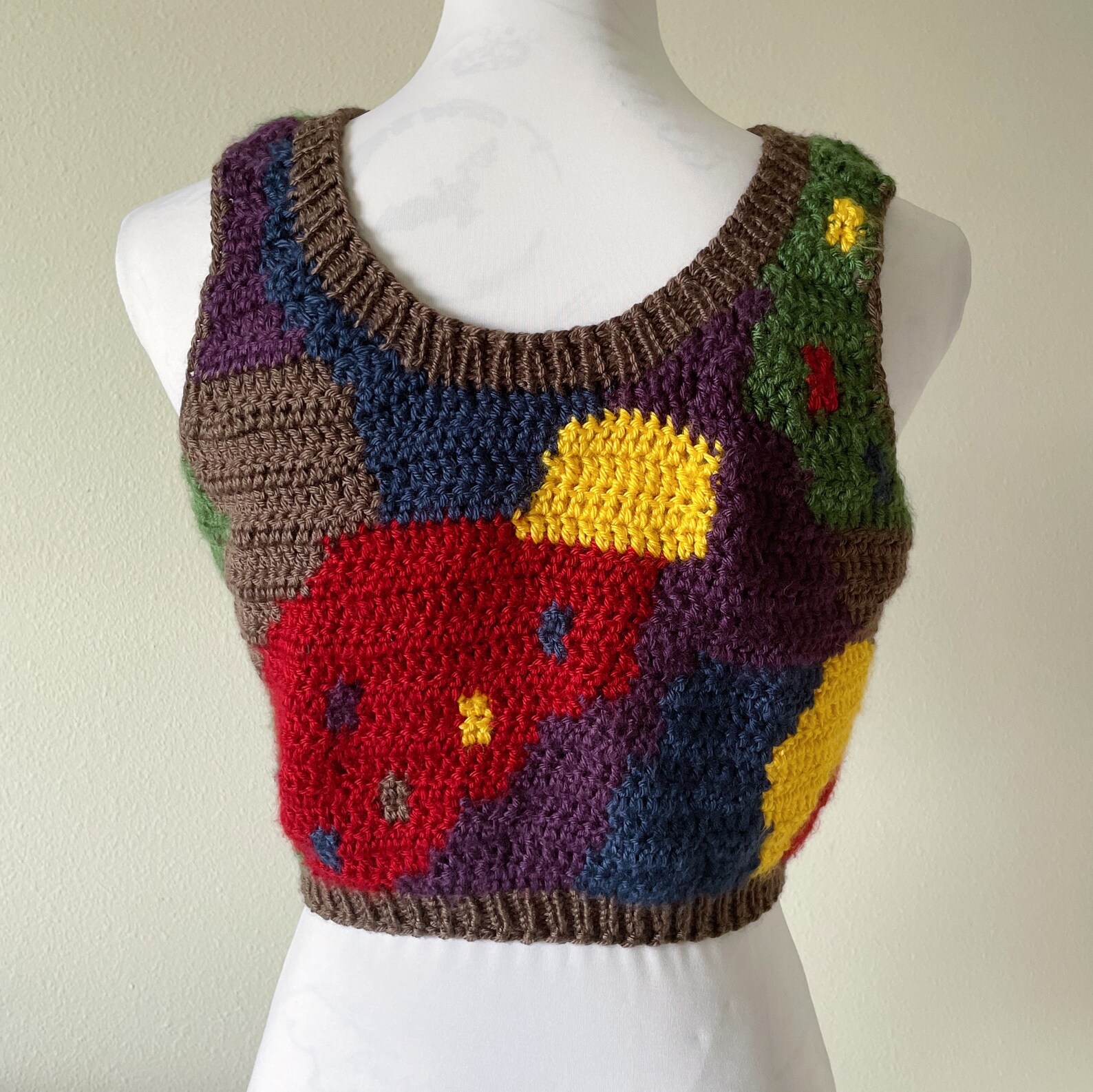 The Funky Little Top| Handmade Crochet Crop Top - Etsy