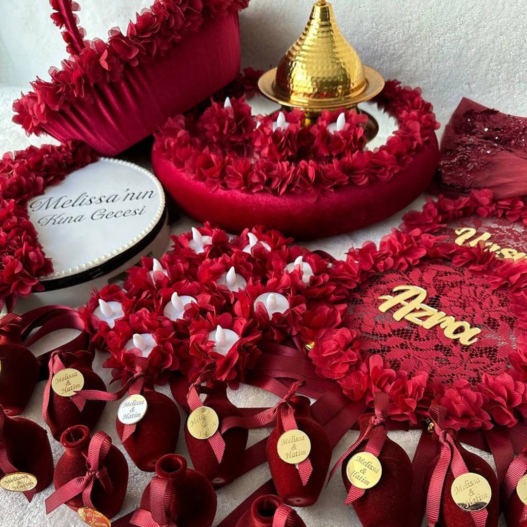 Henna Night Bride and Groom Wedding Sets | Hochzeitssets Für Braut Und ...