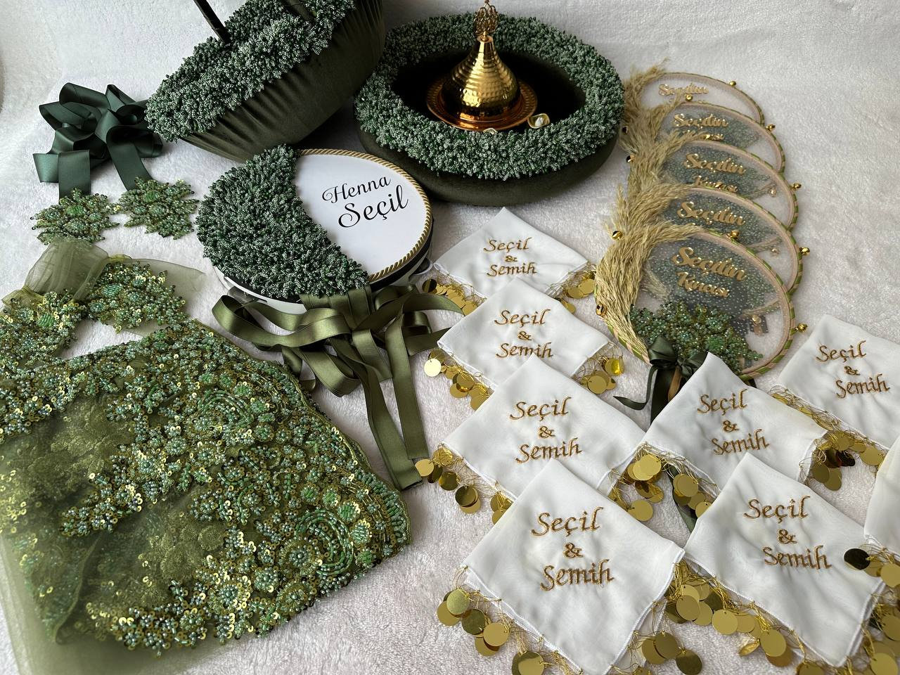 Henna Night Bride and Groom Wedding Sets Henna-nacht-hochzeitssets Für ...