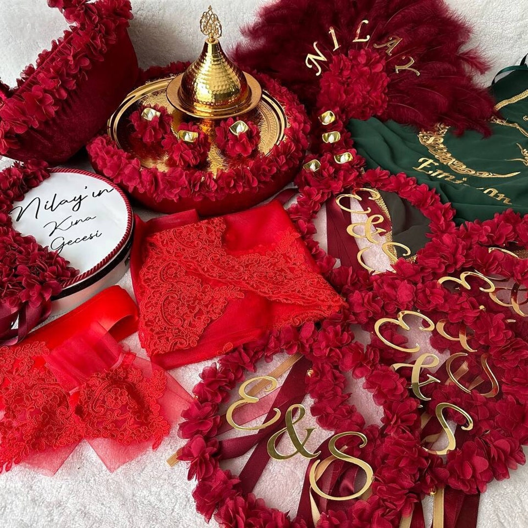 Henna Night Bride and Groom Wedding Sets - Henna-nacht-hochzeitssets ...