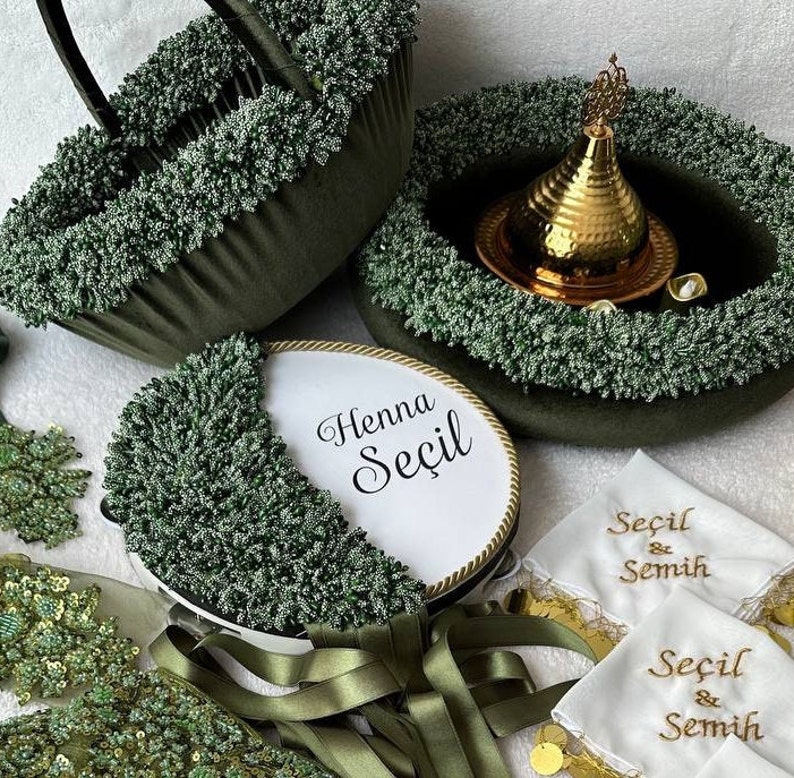 Henna Night Bride and Groom Wedding Sets Henna-nacht-hochzeitssets Für ...