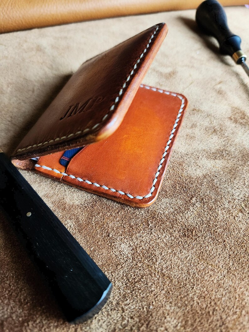 Handmade Leather Minimalist Wallet - Etsy