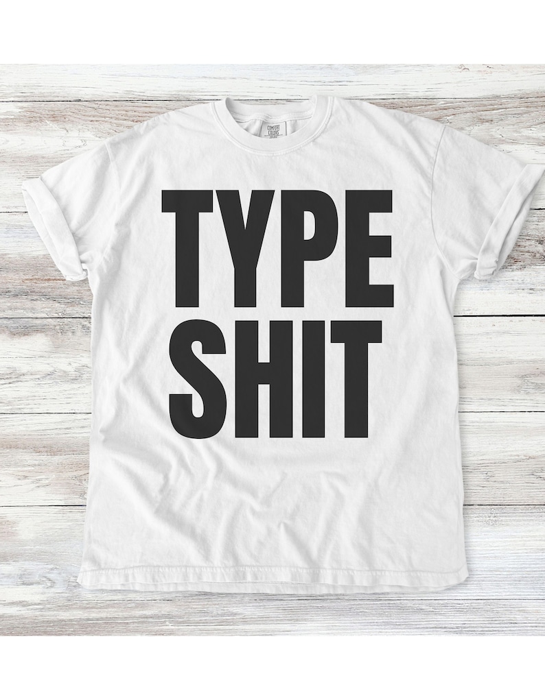 Type Shit Viral Heavyweight T-shirt, Big Graphic Oversized Shirt, Logo ...