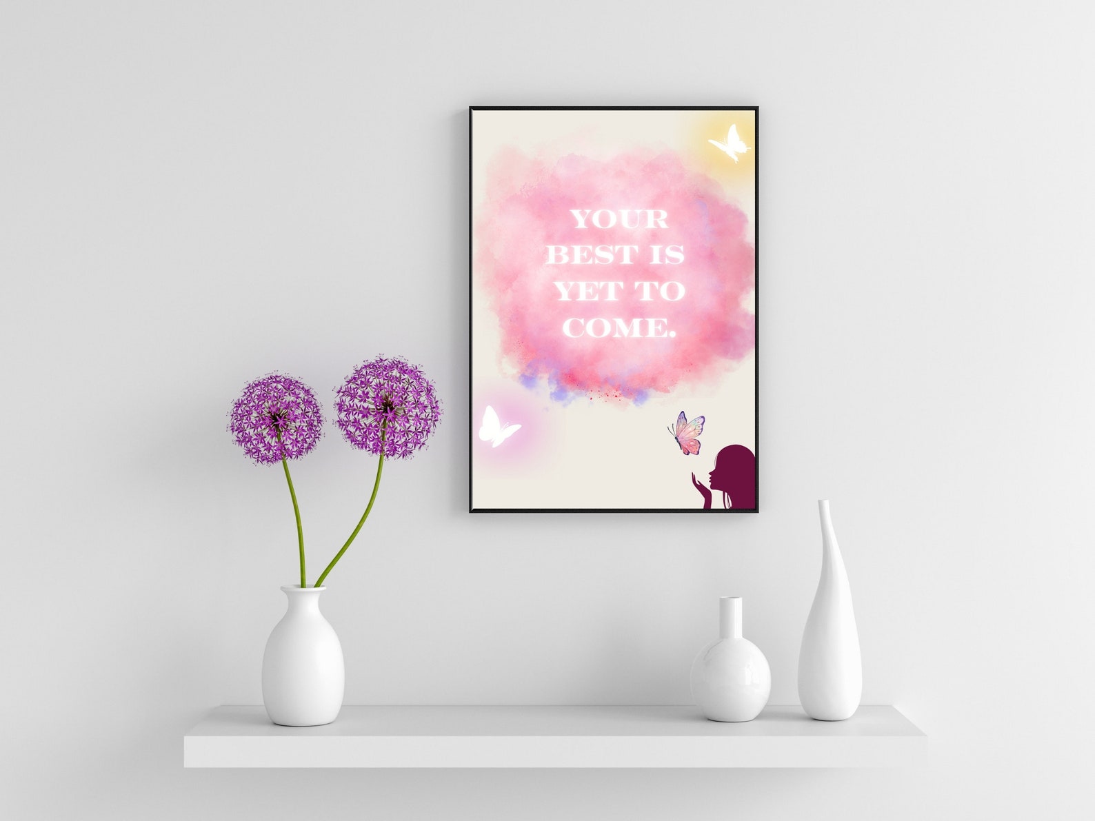 Words of Affirmation, Template, Motivation, Positive Wall Art ...