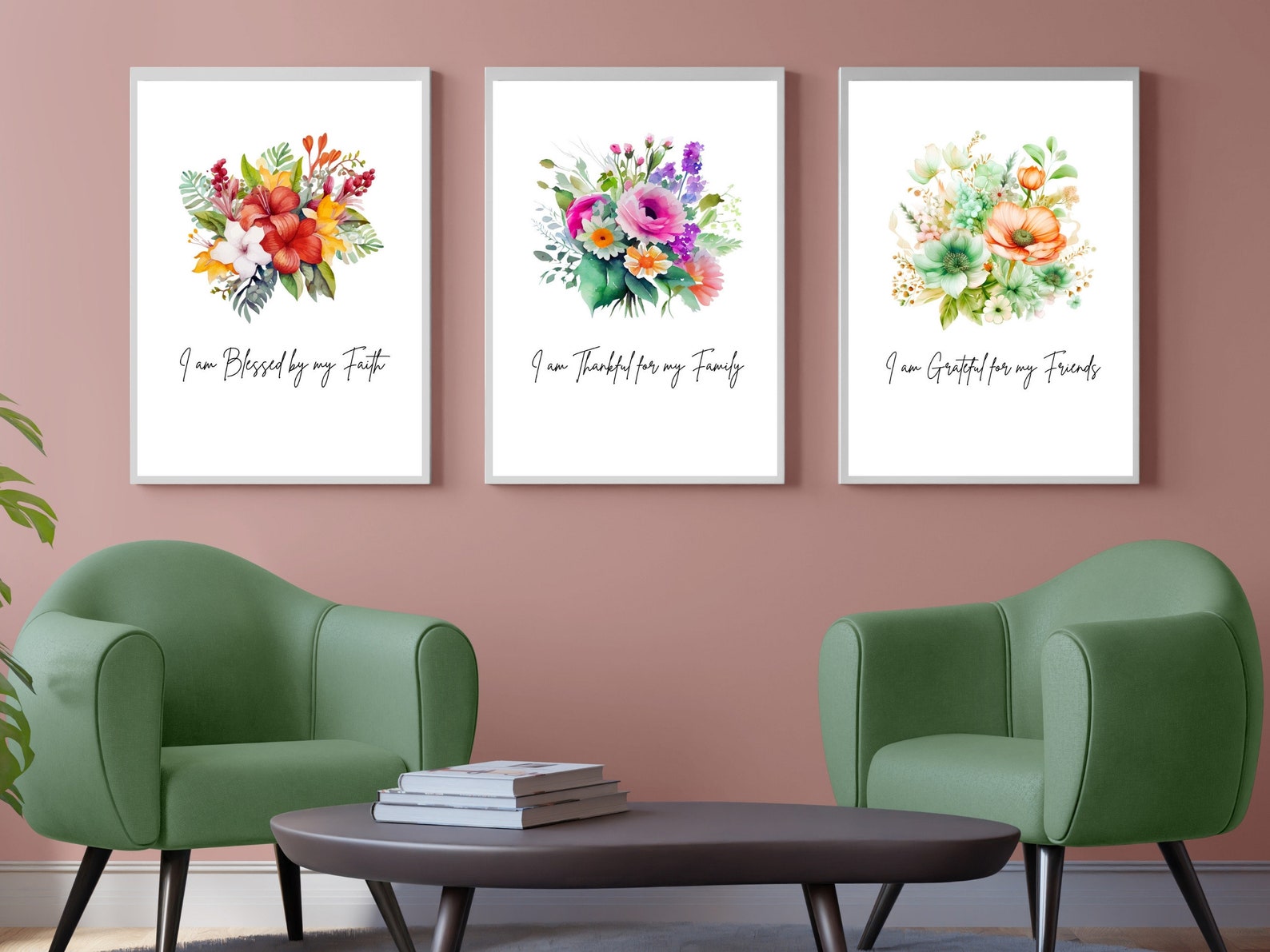 Digital Wall Art, Flowerful, Affirmational Giftful, Template, Artful ...