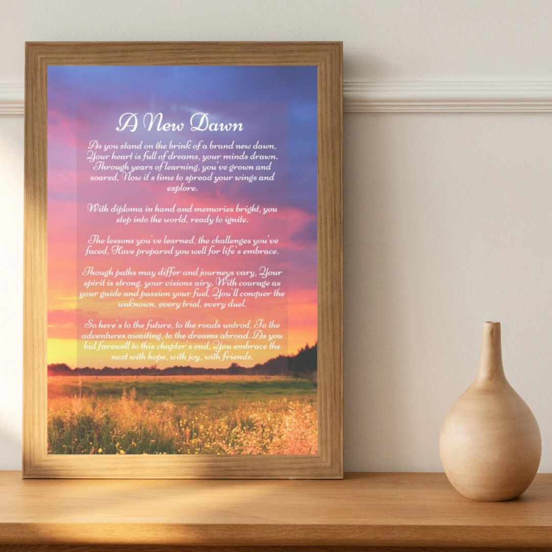 Graduation Poem Print, Grad Quote Print, Grad Gifts, Graduation Gift ...