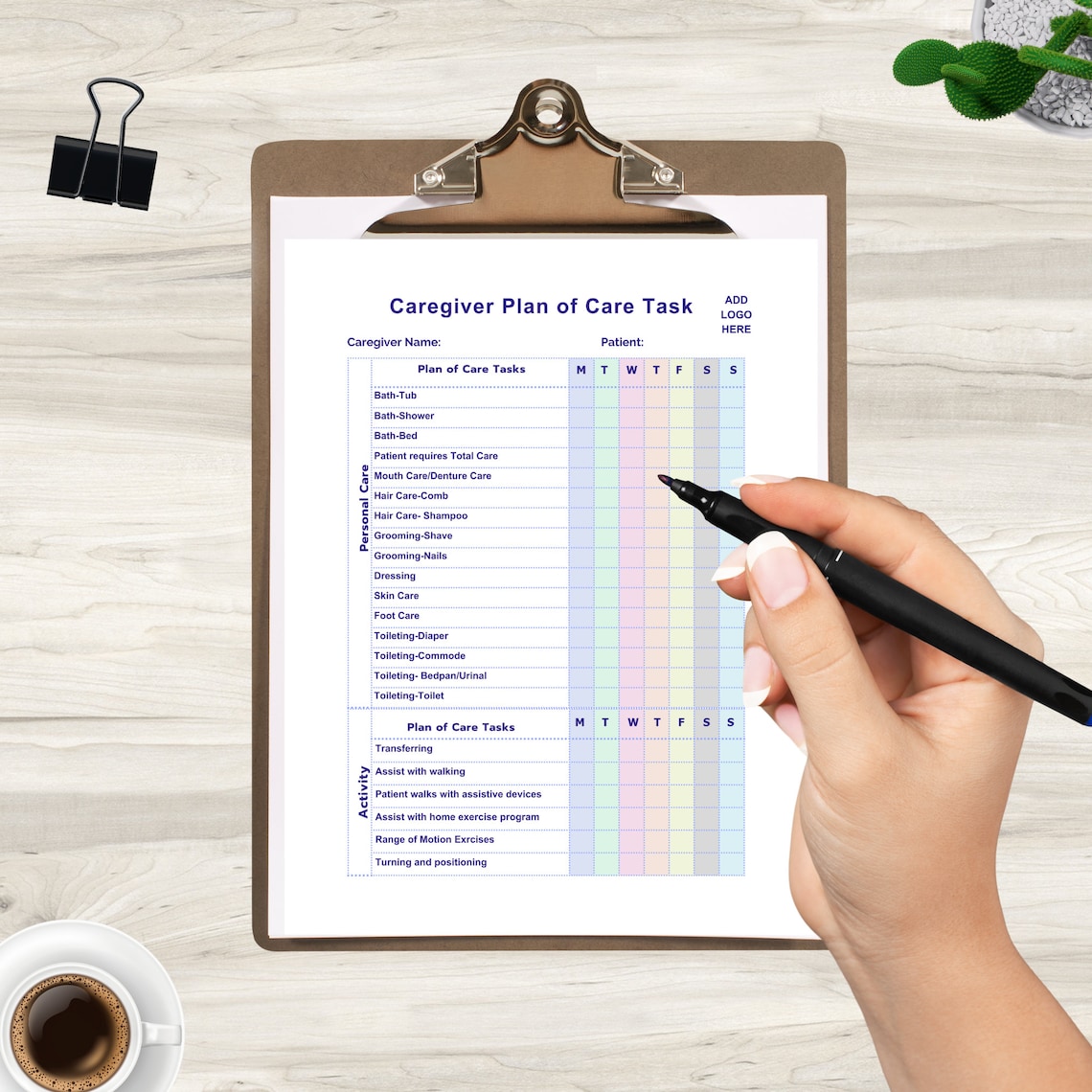 Non-medical, Plan of Care PDF, Caregiver Timesheet PDF, Homecare ...