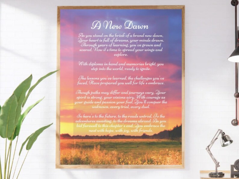 Graduation Poem Print, Grad Quote Print, Grad Gifts, Graduation Gift ...