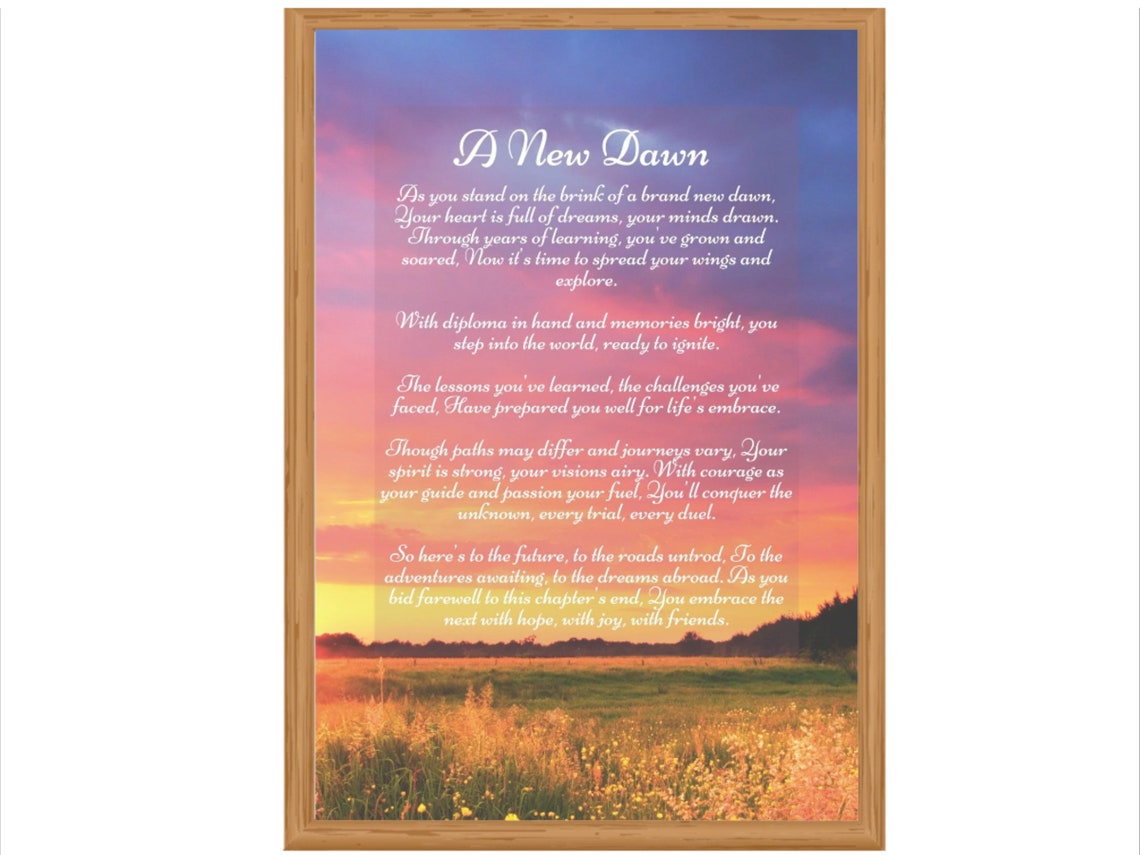 Graduation Poem Print, Grad Quote Print, Grad Gifts, Graduation Gift ...