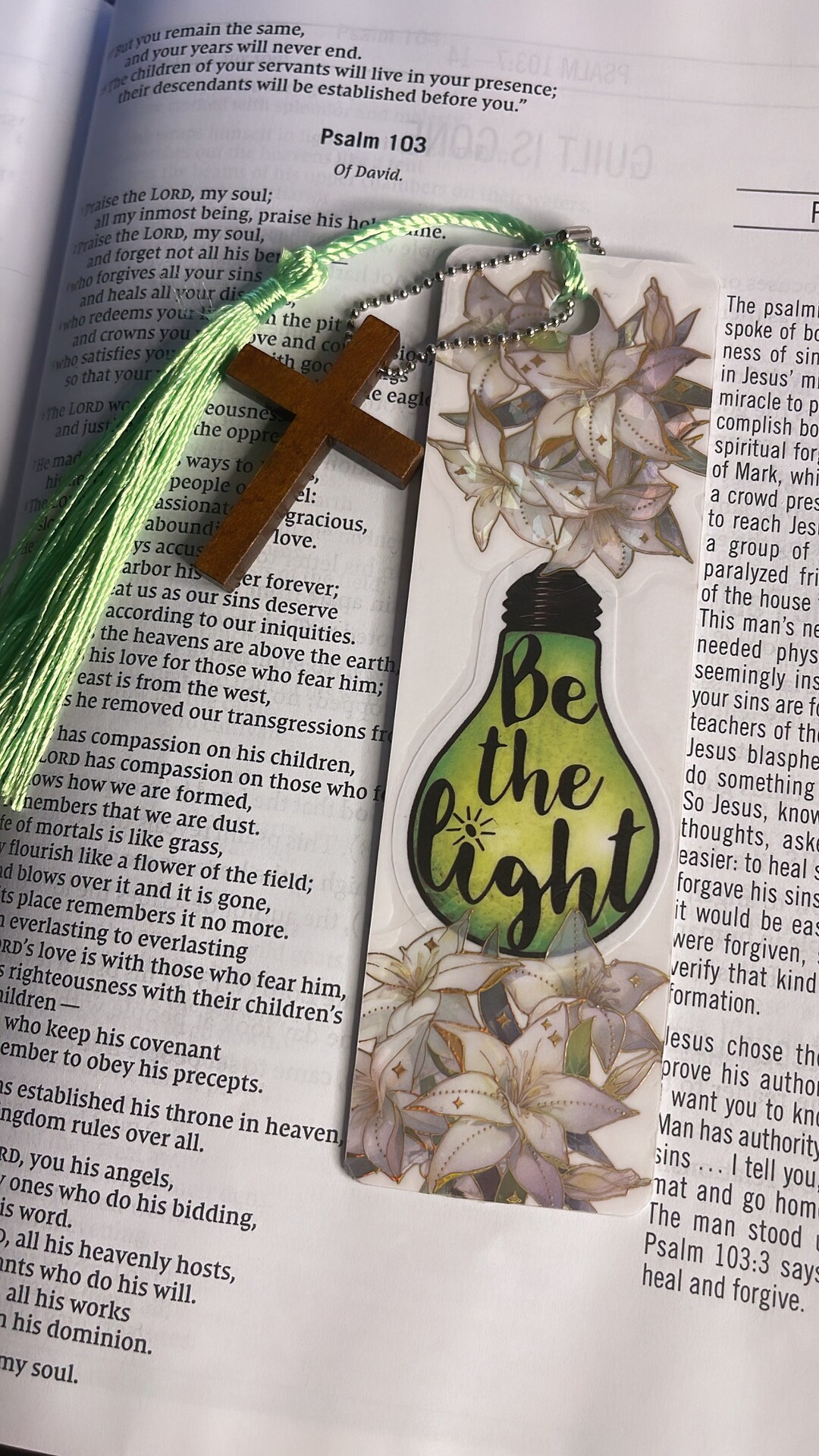 Be the Light Bible Mark - Etsy