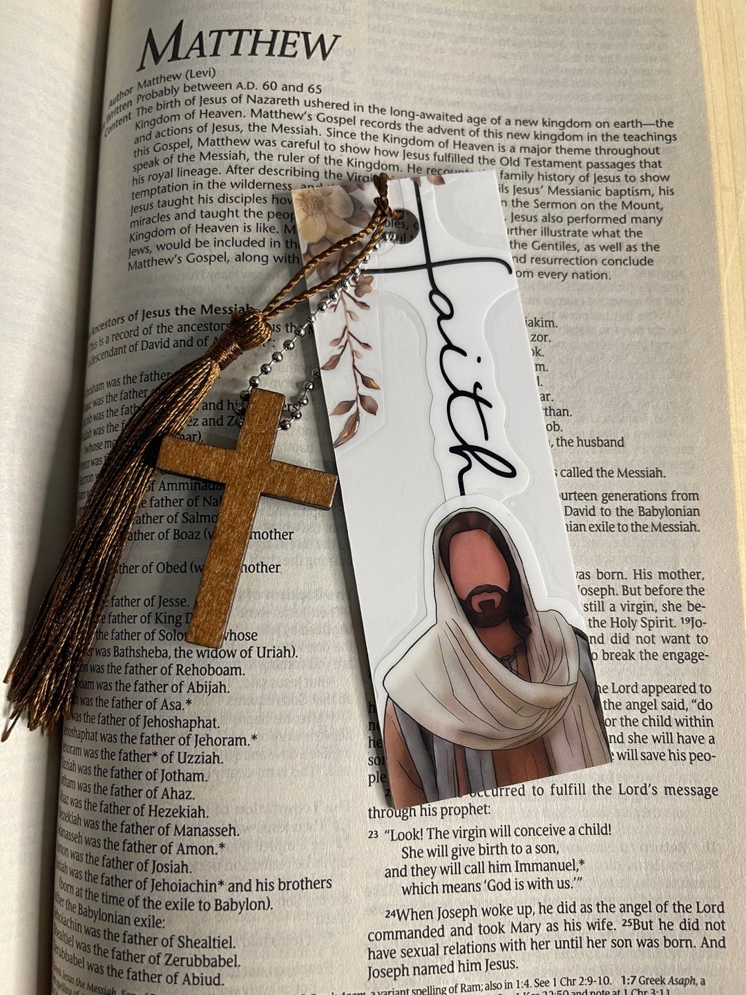 Faith Jesus Biblemark - Etsy