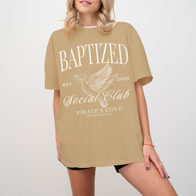 Personalized Baptized T Shirt Baptism T Social Club Tee Faith Based Shirts Customized