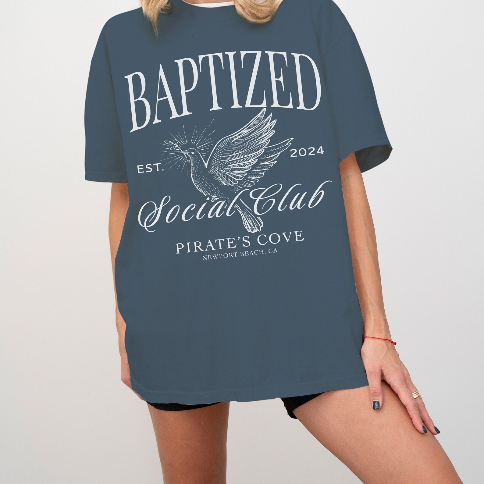 Personalized Baptized T-shirt Baptism Gift Social Club Tee Faith Based ...
