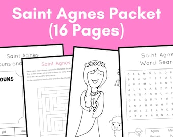 st agnes coloring sheet