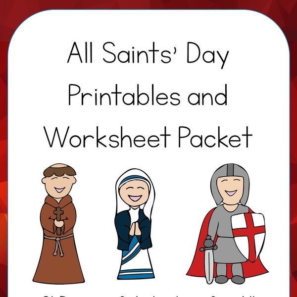 Catholic Saints Coloring Book for September - Etsy