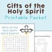Gifts of the Holy Spirit Word Search and Crossword Puzzle Printable Set ...