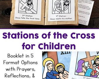 12 Stations of the Cross Coloring Book, Way of the Cross Coloring ...