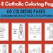Catholic Coloring Pages for Kids: Letters A - E (60 Pages) - Etsy