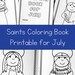 Catholic Saints Coloring Book for July - Etsy