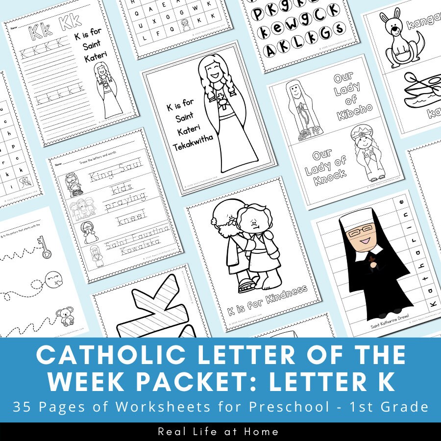 Catholic Letter of the Week Worksheets and Coloring Pages - Letters K ...