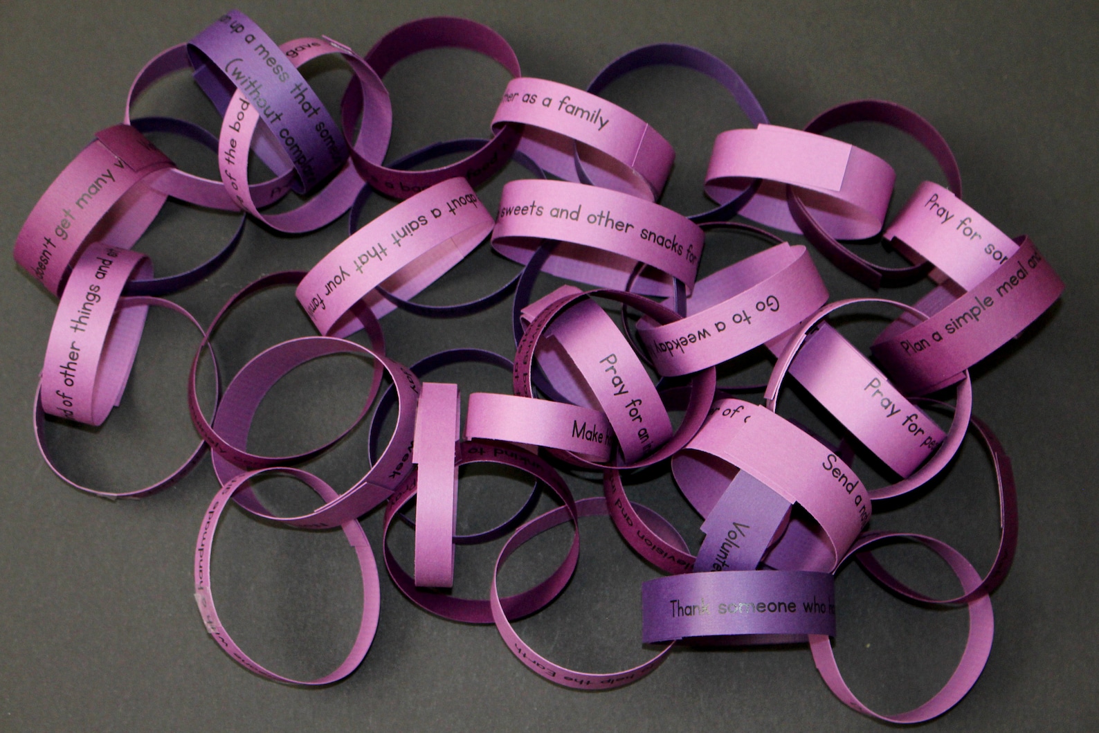 Lent Paper Chain Printable Project for Kids and Families - Etsy