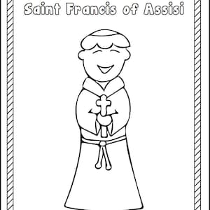 Saint Francis of Assisi Printables Activity Packet - Instant Download ...