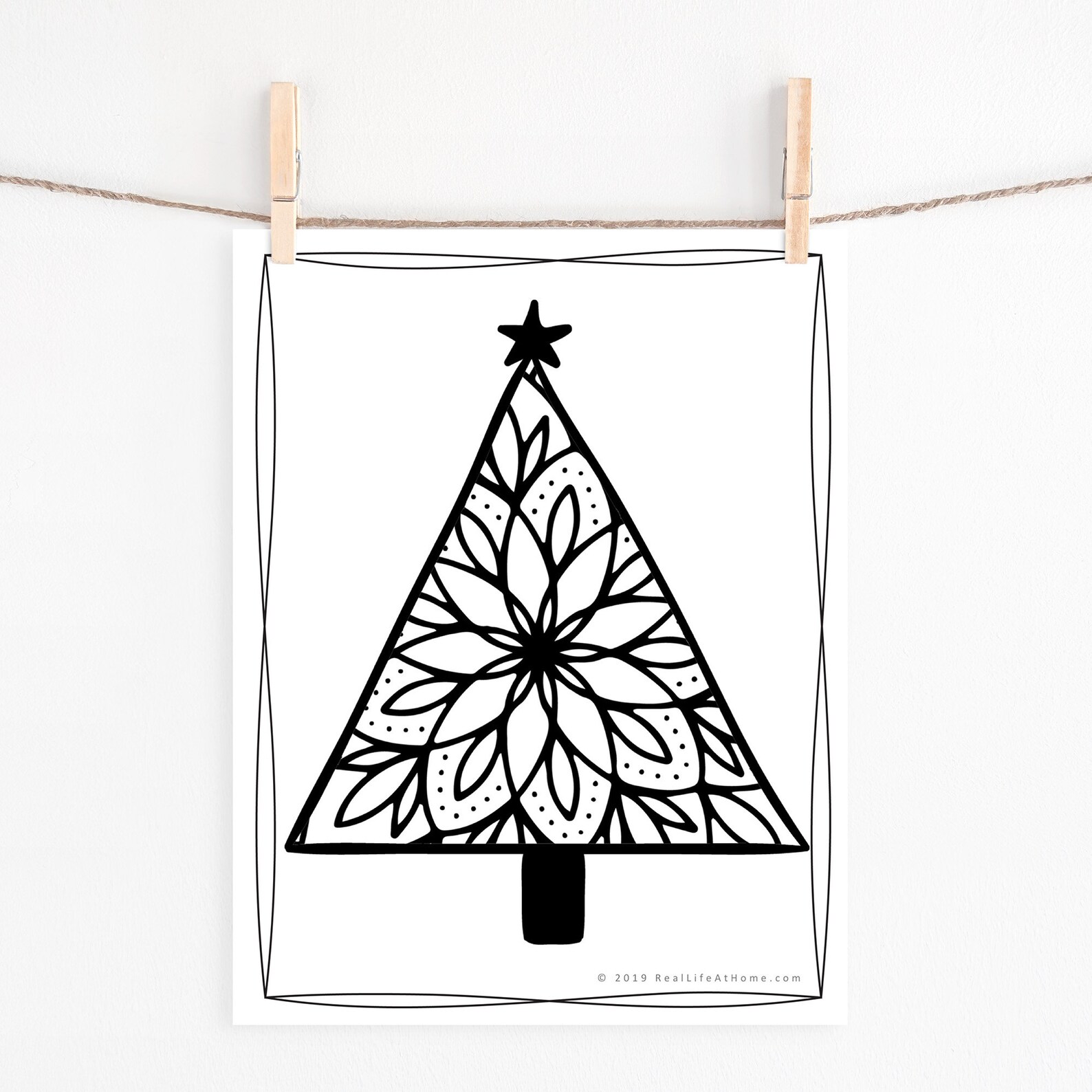 Christmas Coloring Pages Packet With 15 Intricate Christmas Designs for ...