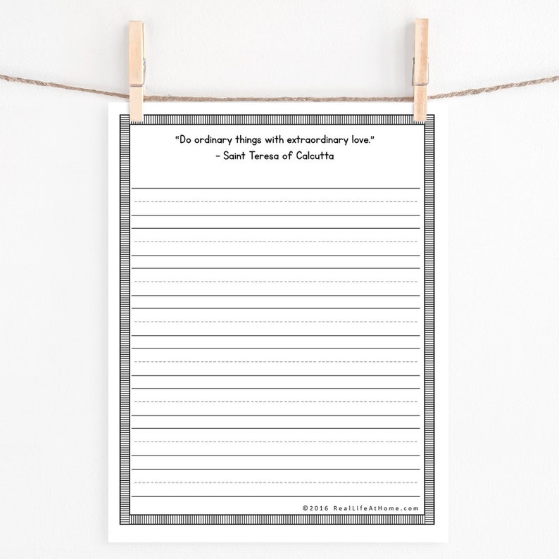 Saint Teresa of Calcutta Worksheets and Activities Printable Packet for ...
