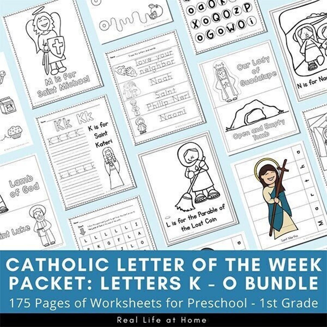 Catholic Letter of the Week Worksheets and Coloring Pages - Letters K ...