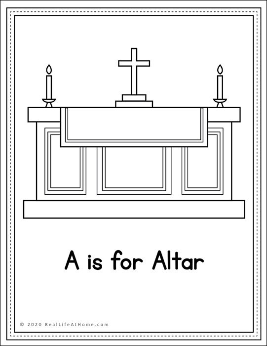 Catholic Coloring Pages for Kids: Letters A - E (60 Pages) - Etsy