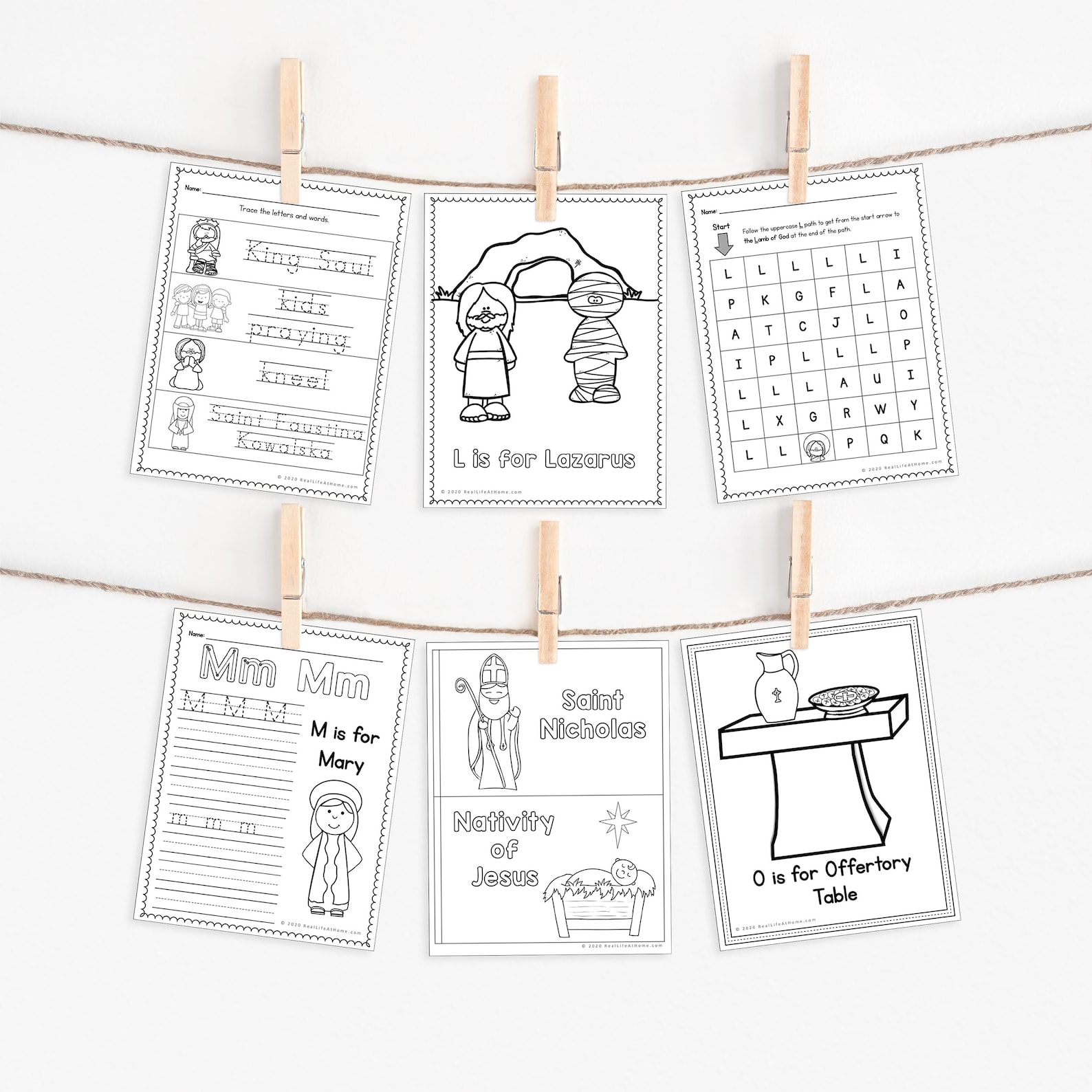 Catholic Letter of the Week Worksheets and Coloring Pages - Letters K ...