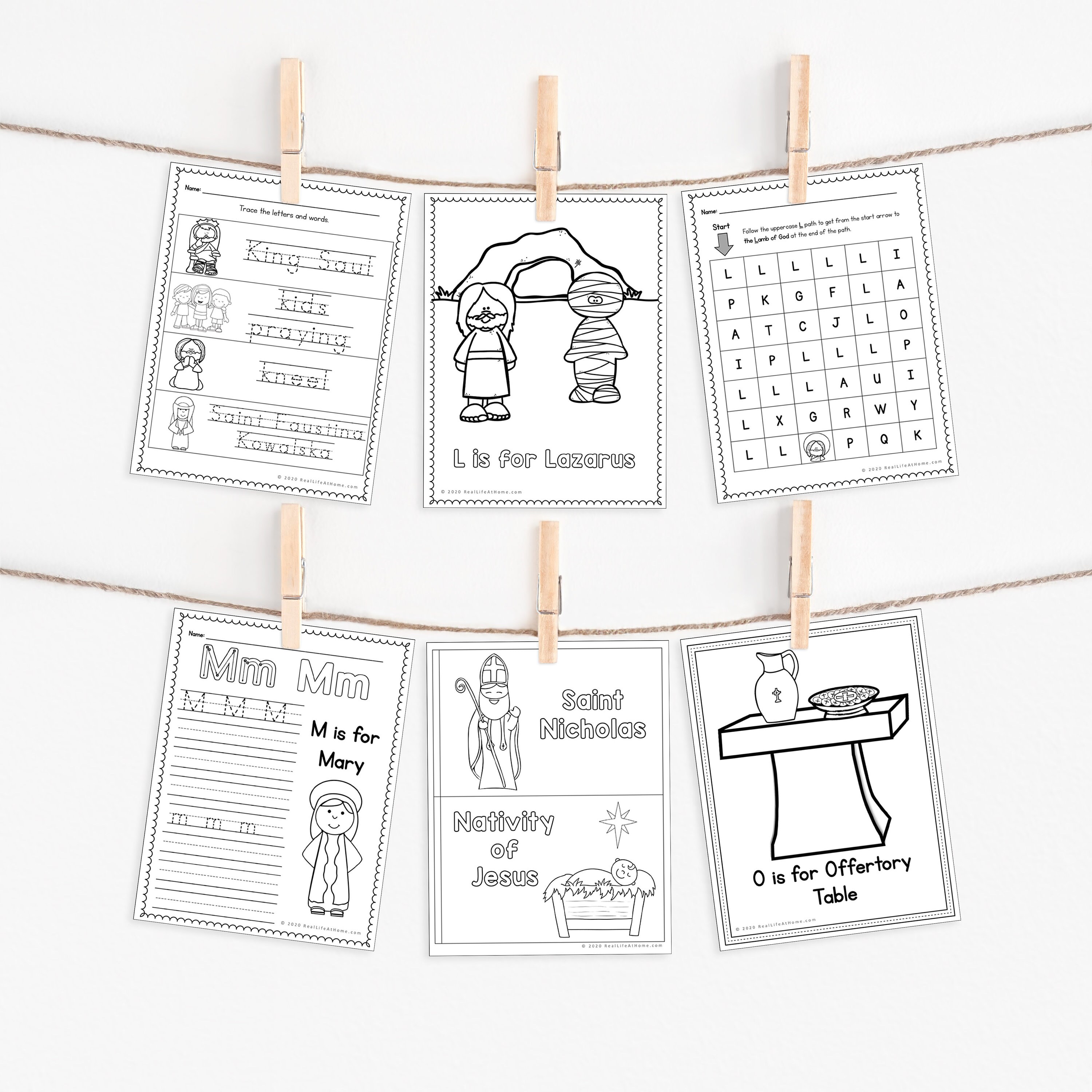 Catholic Letter of the Week Worksheets and Coloring Pages - Letters K ...