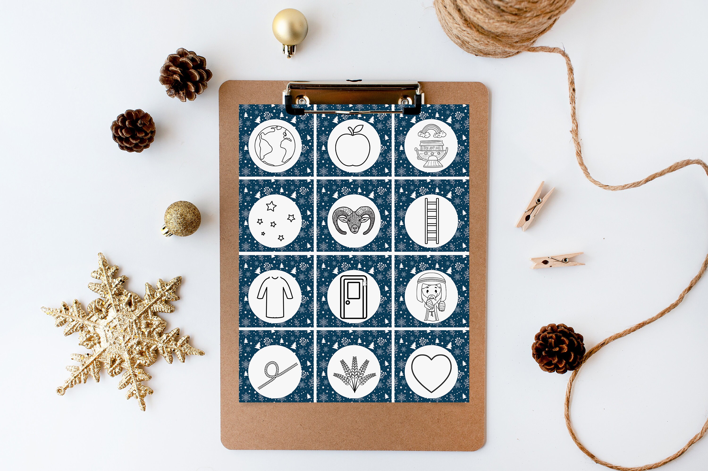 Jesse Tree Color Your Own Ornaments and Activities Packet for Kids - Etsy