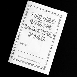 12 Catholic Saints Coloring Books for the Whole Year (bundle) - Etsy