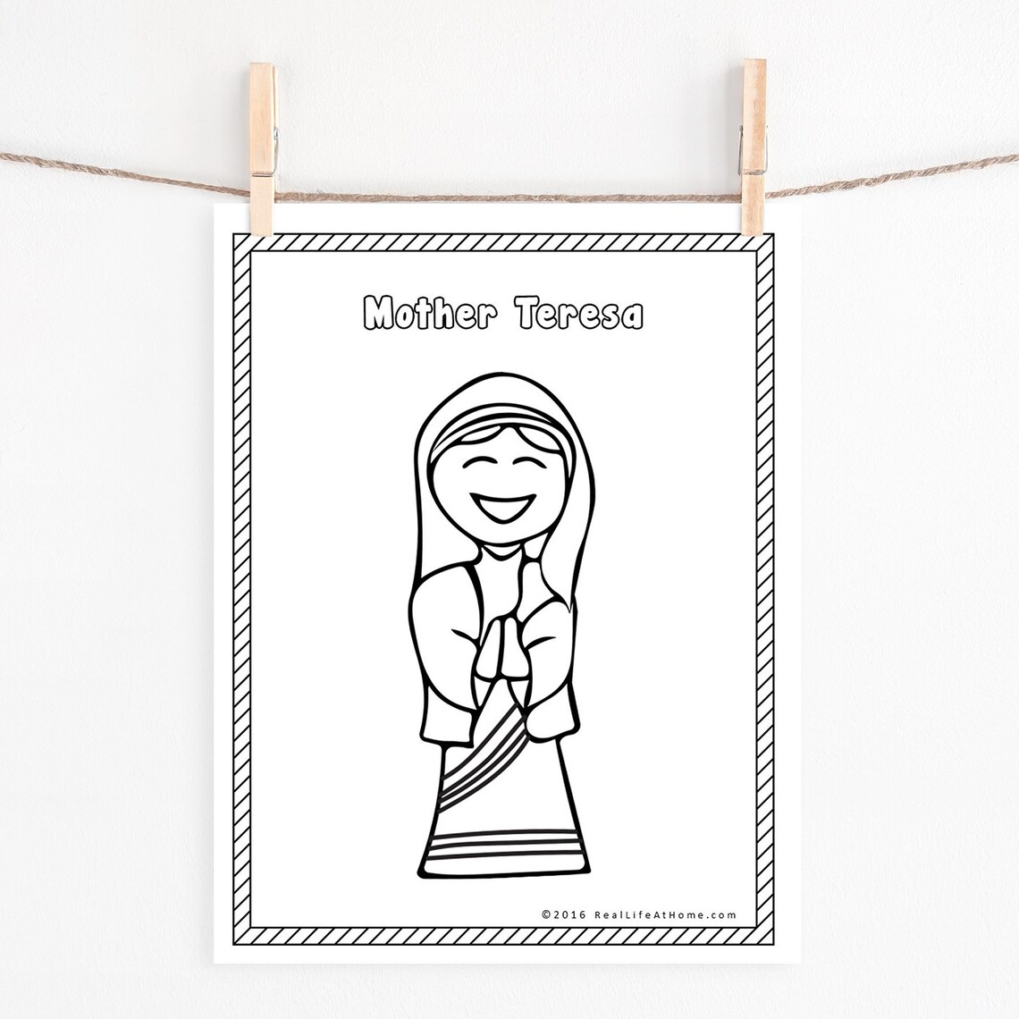 Mother Teresa Worksheets and Activities Printable Packet for Kids - Etsy