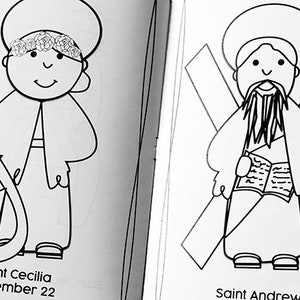 Catholic Saints Coloring Book for November - Etsy