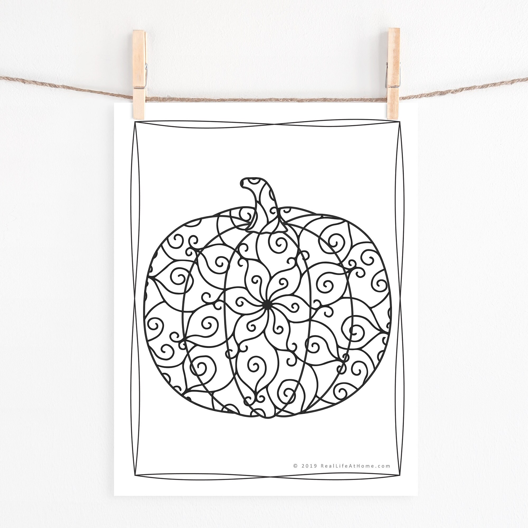 Pumpkin Coloring Pages Packet With Intricate Designs for Coloring - 13 ...