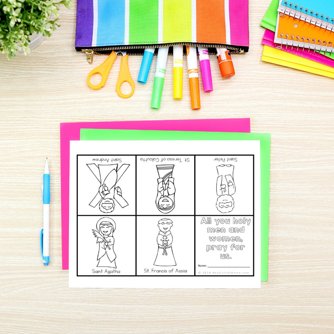 All About Saints Activity Packet for Kids (with an Emphasis on All ...