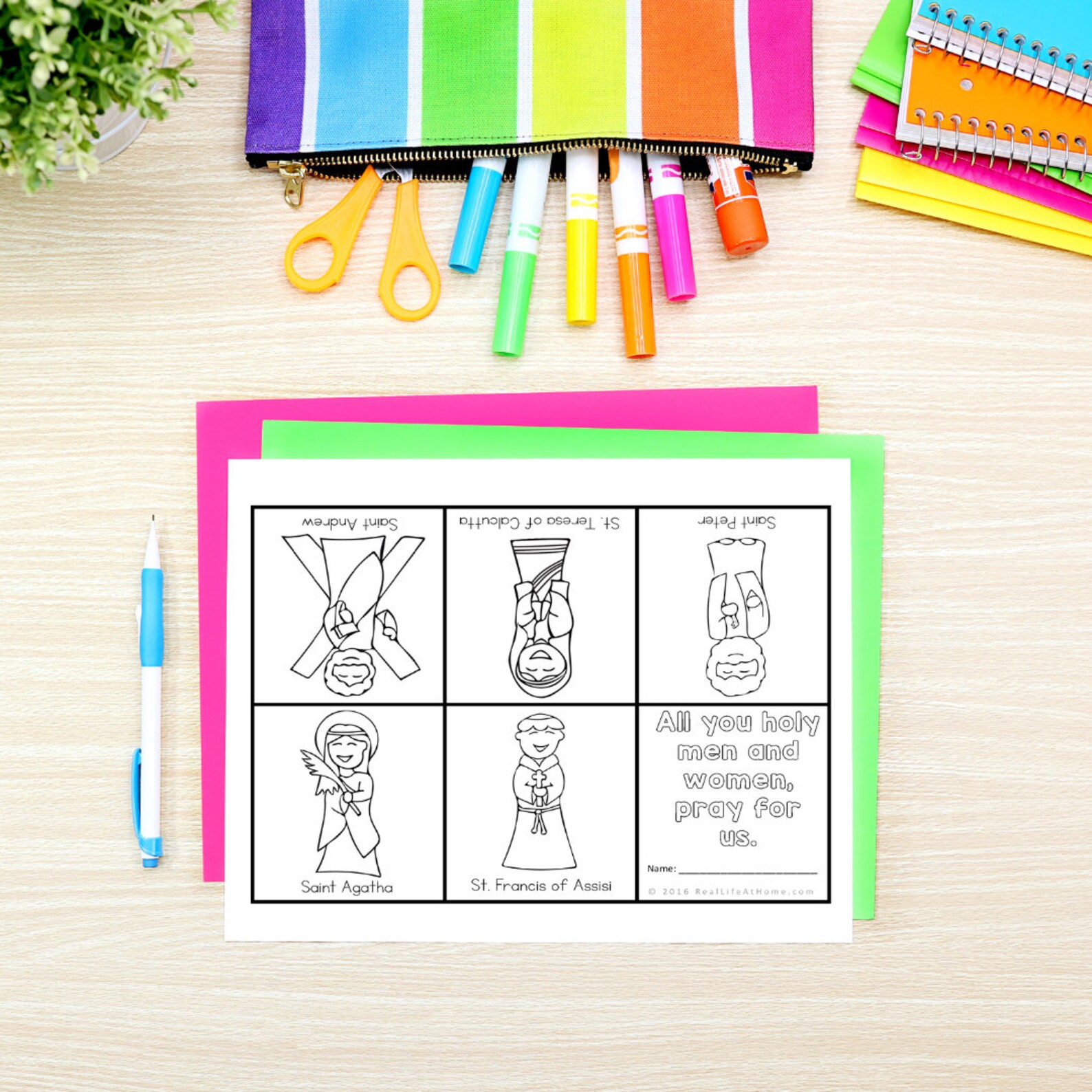 All About Saints Activity Packet for Kids (with an Emphasis on All ...