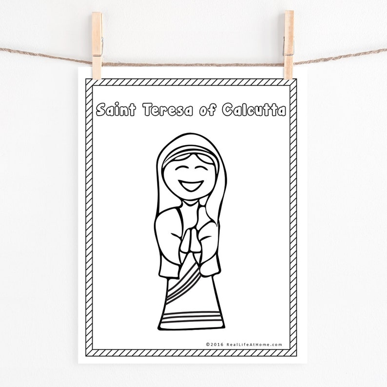 Saint Teresa of Calcutta Worksheets and Activities Printable Packet for ...