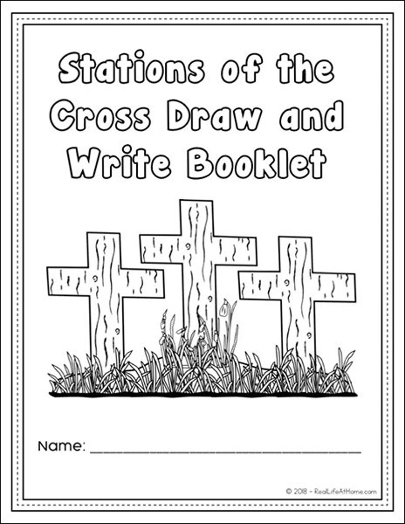 Draw and Write Stations of the Cross Activity Packet (instant Download ...